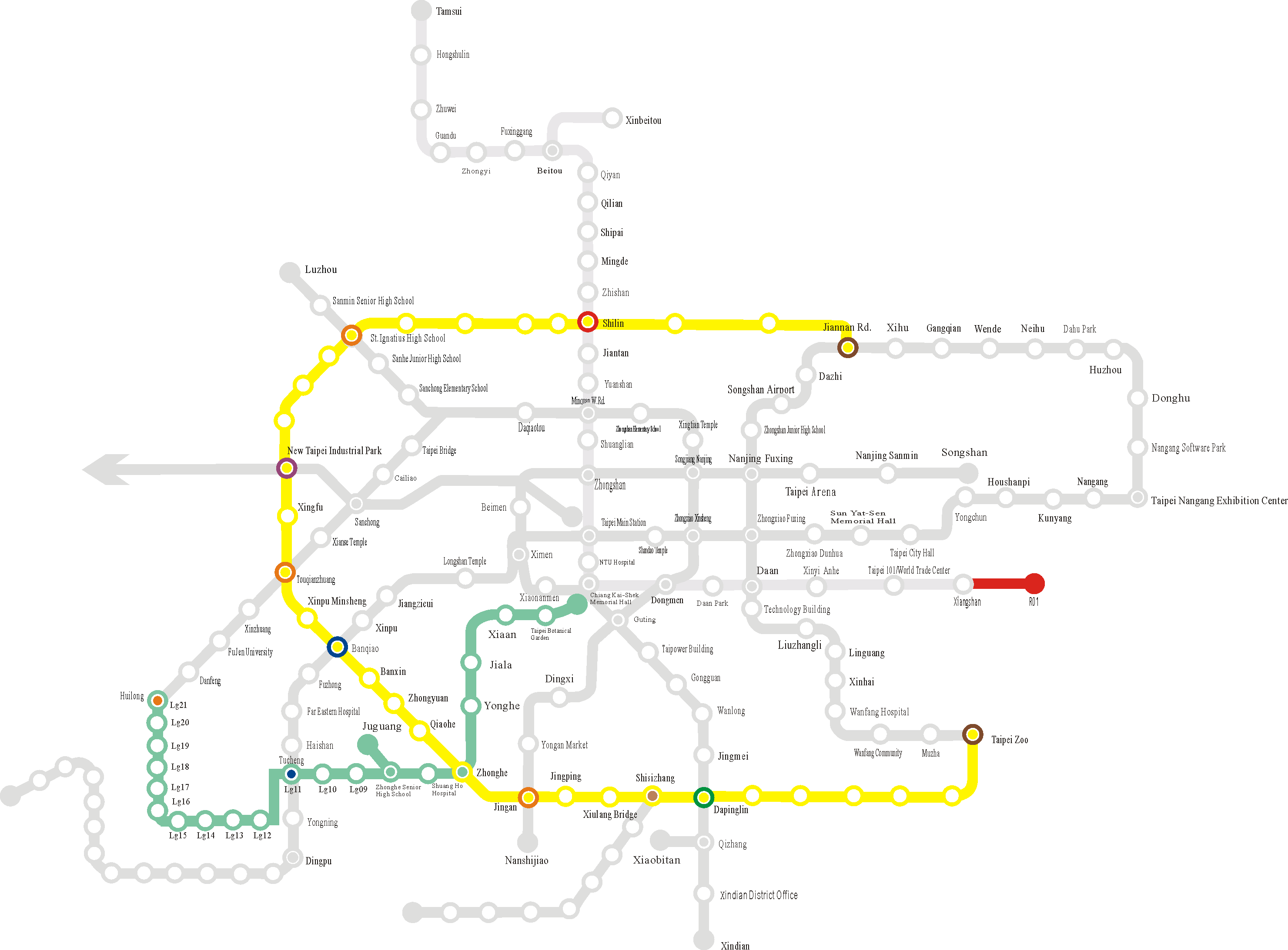 Department of Rapid Transit Systems-Network-Approved MRT Routes